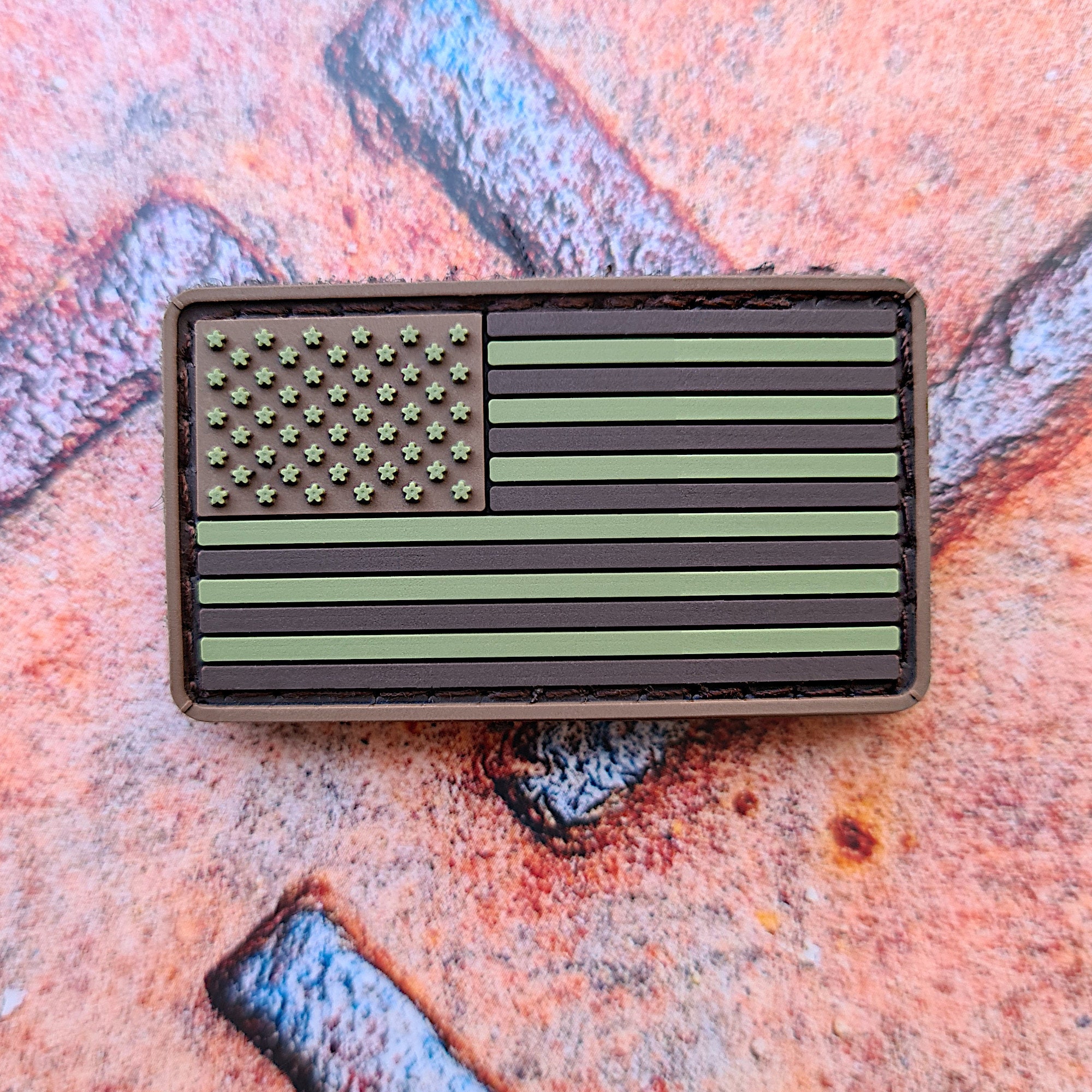 Small America Flag PVC Patch - Etsy