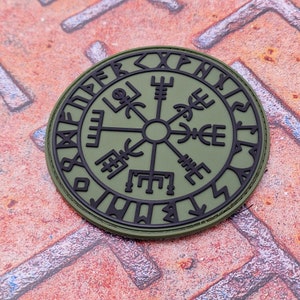 Vegvisir Norse Compass Viking Rubber Patch - Etsy