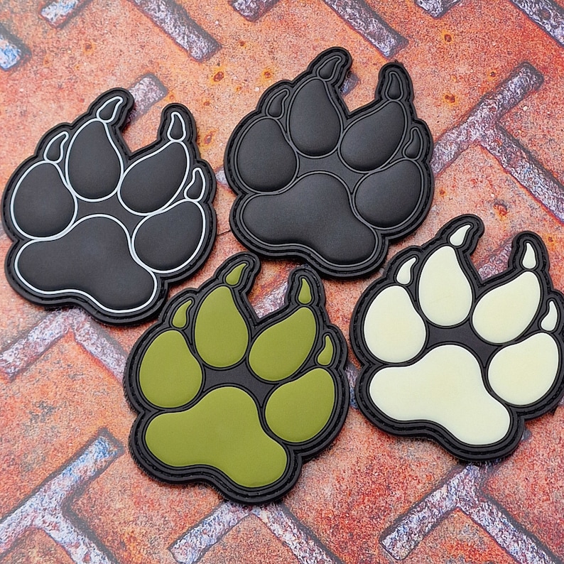 K9 Paw Dog Hanlder K-9 Rubber Patch - Etsy