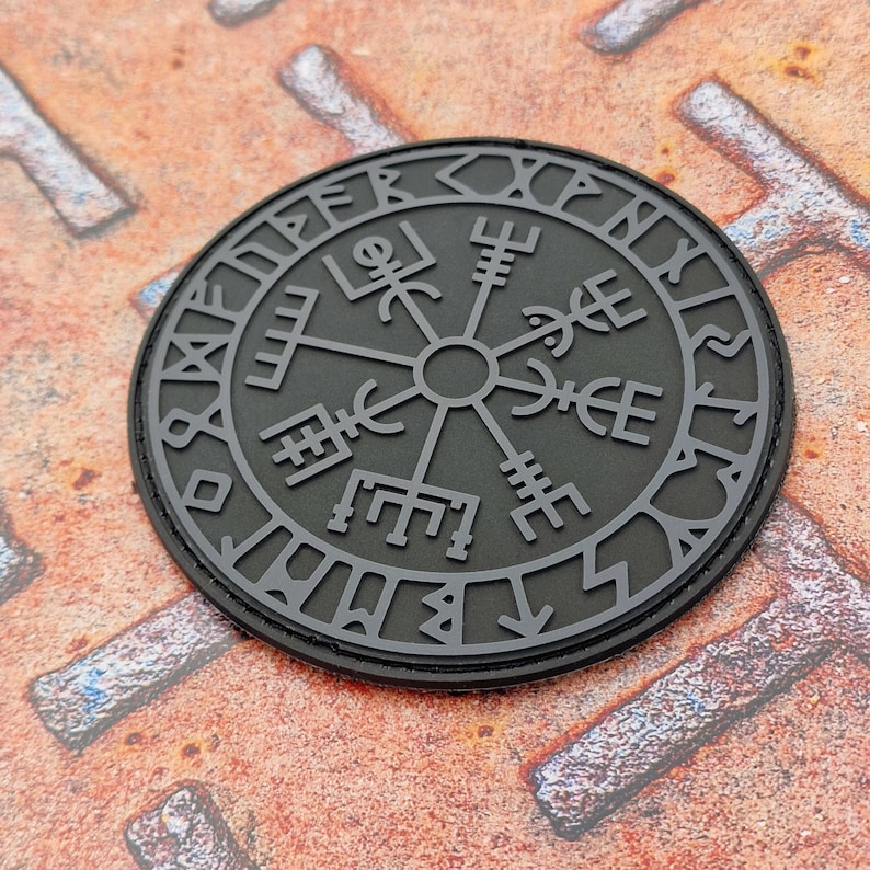 Vegvisir Norse Compass Viking Rubber Patch - Etsy