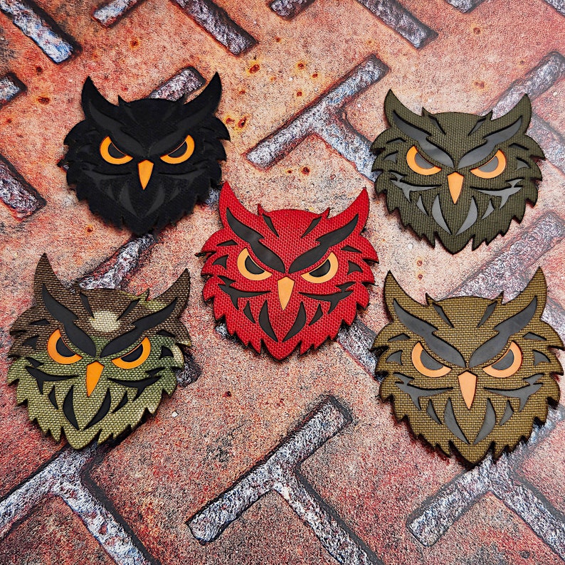 Owl Tactical Night Hunter Lasercut Morale Patch - Etsy