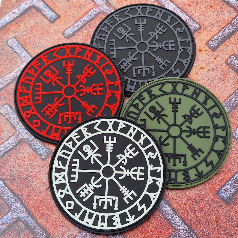 Vegvisir Norse Compass Viking Rubber Patch - Etsy