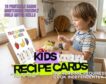 Visual Recipe Cards for Kids • Montessori Kitchen (digital Download) - Etsy