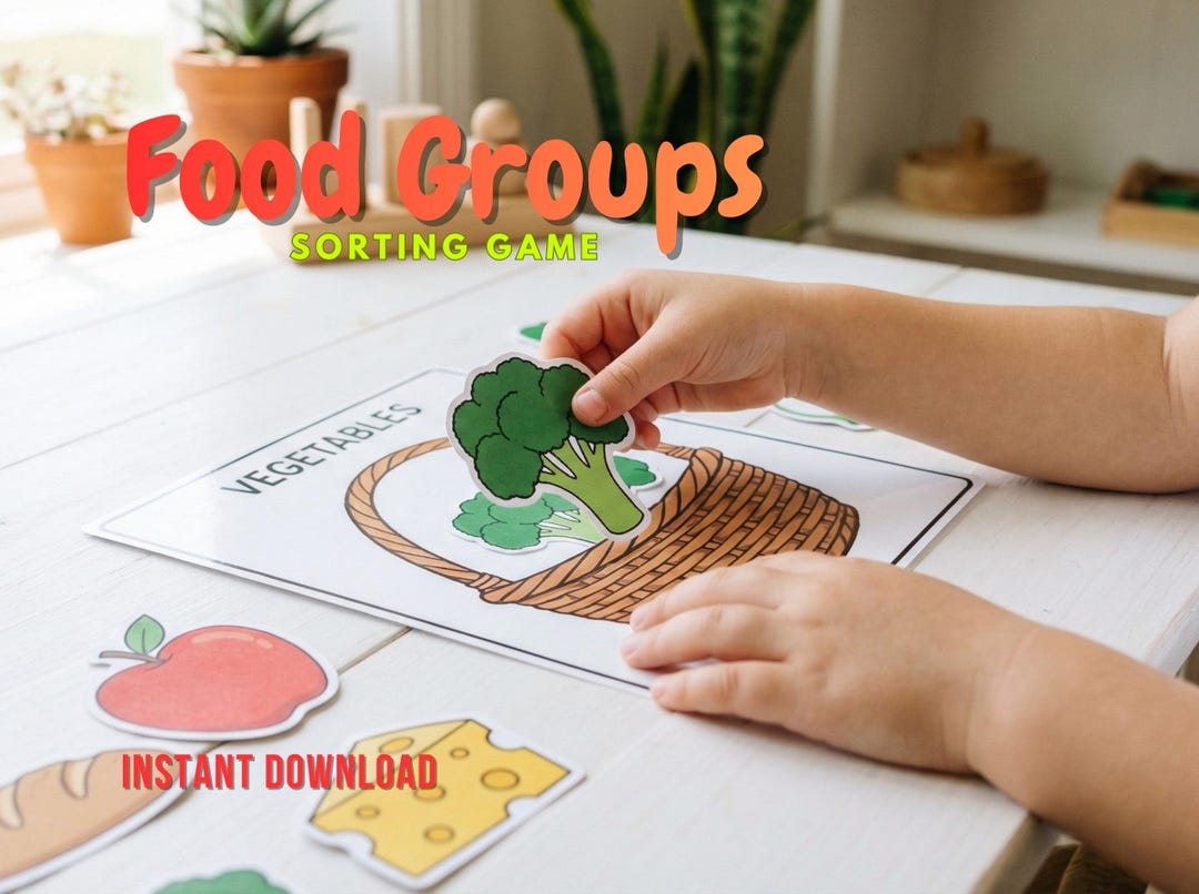 Food Groups Sorting Game • Nutrition Activity, Preschool Science ...