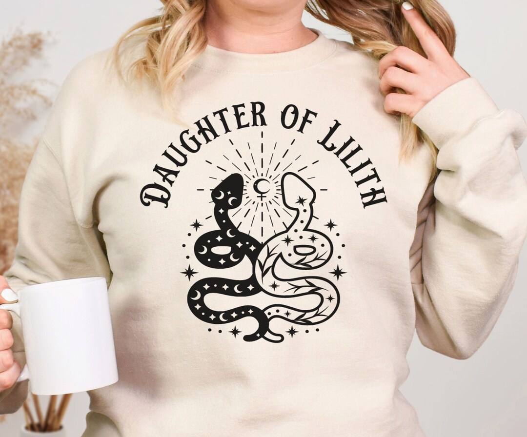 Daughter of Lilith Crewneck, Pagan Goddess Sweatshirt, Occult Magic ...