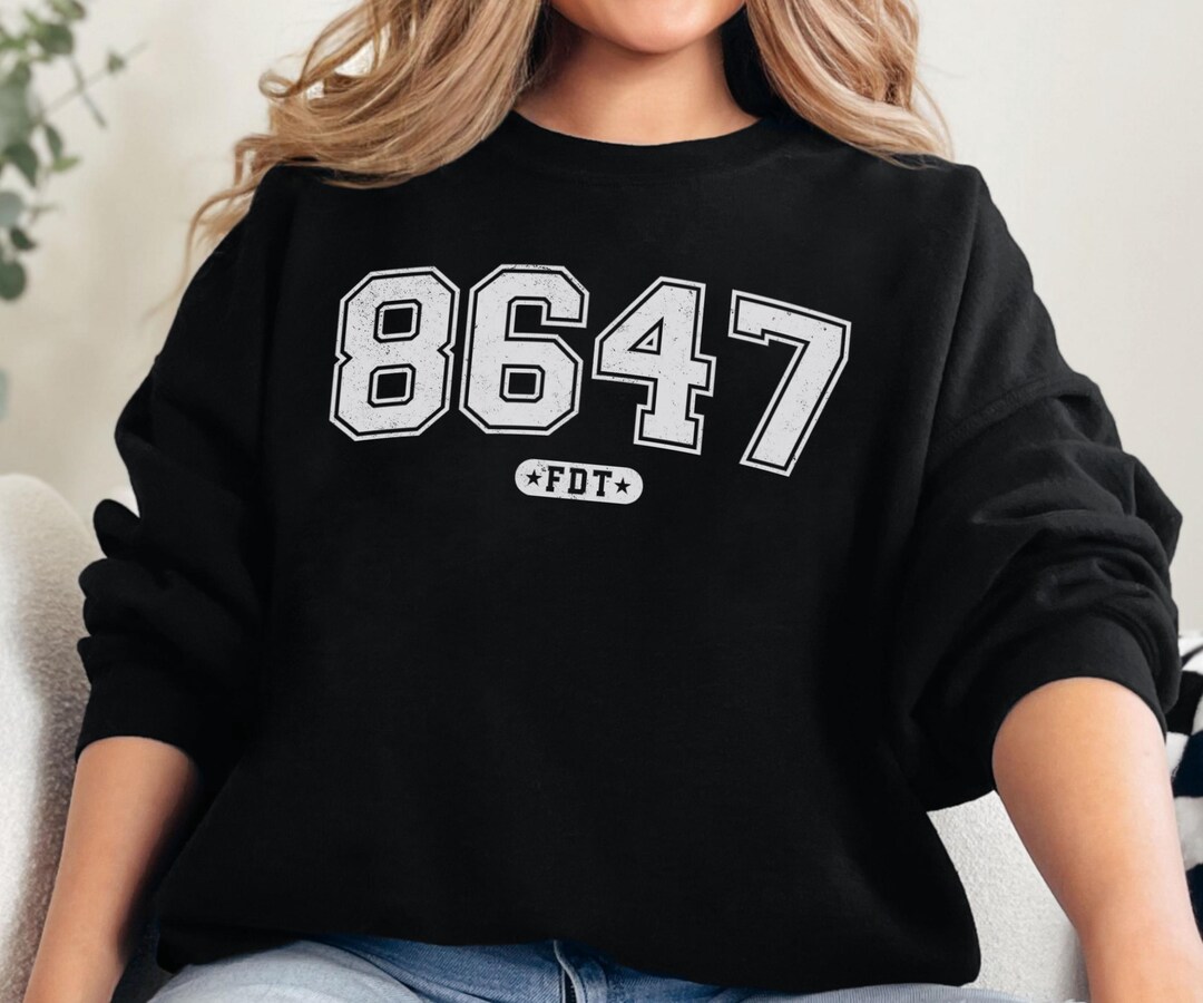 8647 Subtle Anti Trump Sweatshirt, Subtle FDT Crewneck, Trump Sucks ...