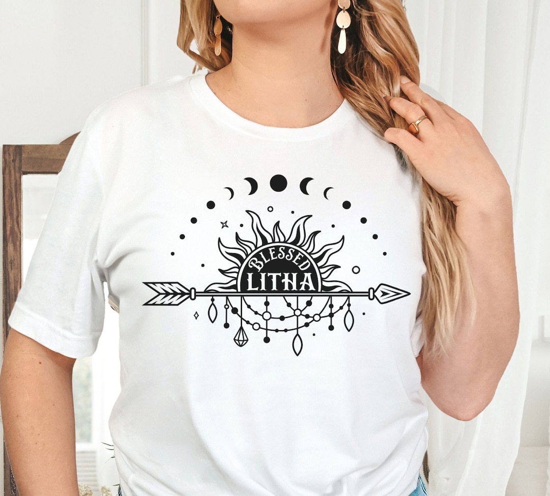 Litha T-shirt, Blessed Litha Shirt, Pagan Holiday Tshirt, Wheel of the ...