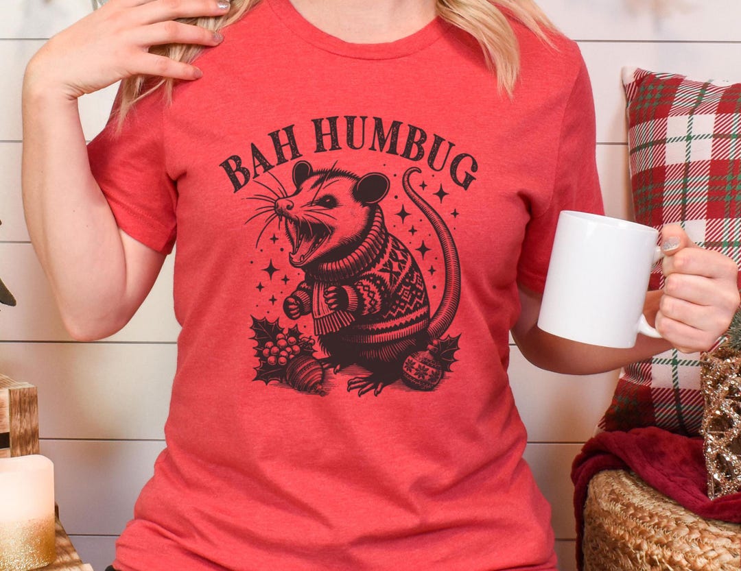 Funny Bah Humbug Possum Christmas T-shirt - Etsy