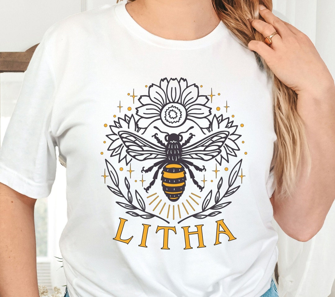 Litha Tshirt, Pagan Holiday Shirt, Floral Litha Tee, Wheel of the Year ...