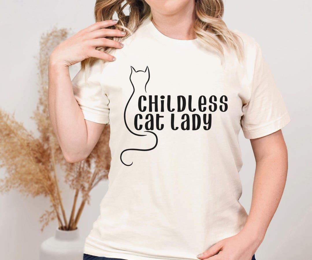 Childless Cat Lady Tshirt, 2024 Election Political Shirt, Proud ...