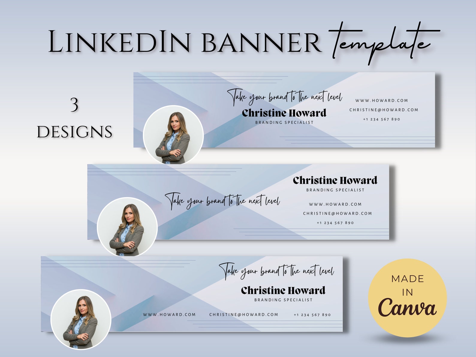 Linkedin Banner Professional Template Linkedin Background - Etsy