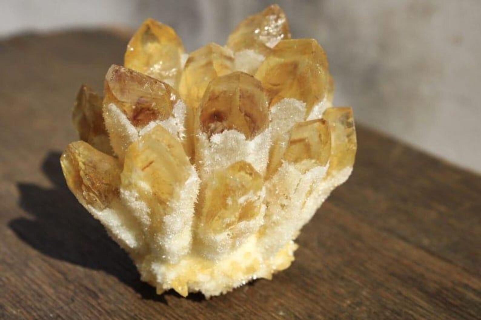 Extremely Rareyellow Phantom Crystal Cluster,phantom Quartz for Desktop ...