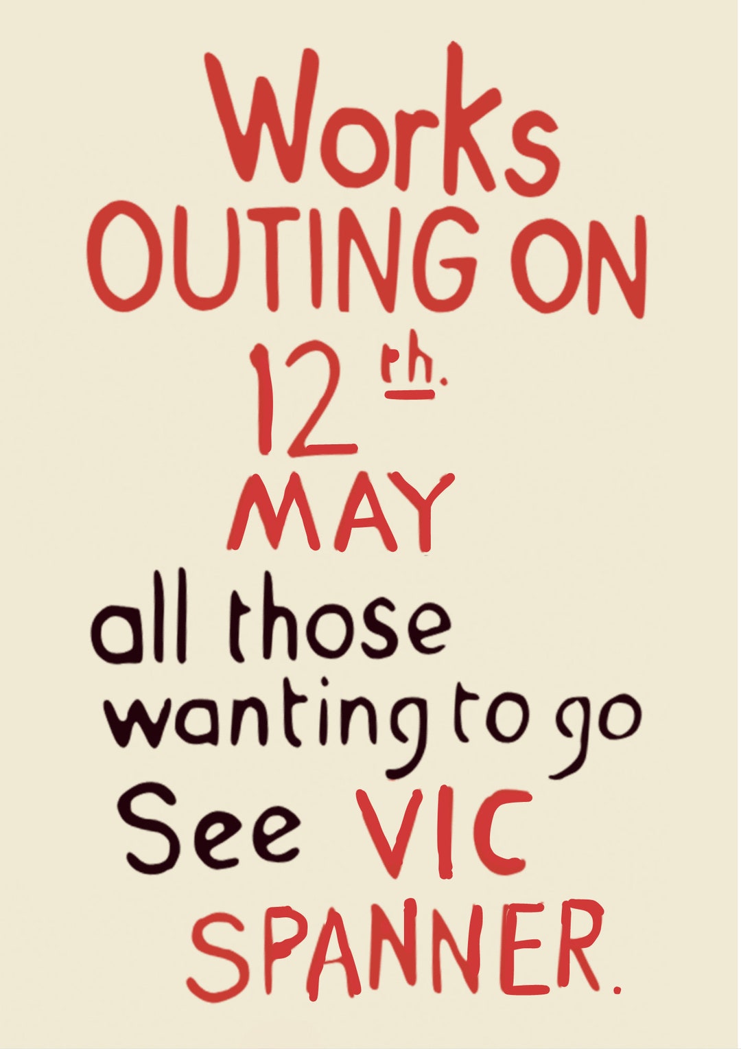 Carry on at Your Convenience Work Outings Poster A3 Vic - Etsy