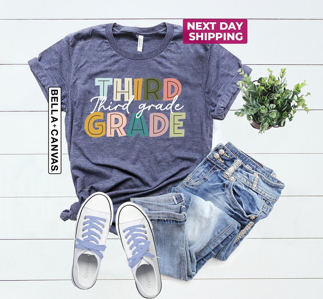 Cute 3rd Grade Shirt, Hello 3rd Grade Shirt, Third Grade Teacher Shirt ...