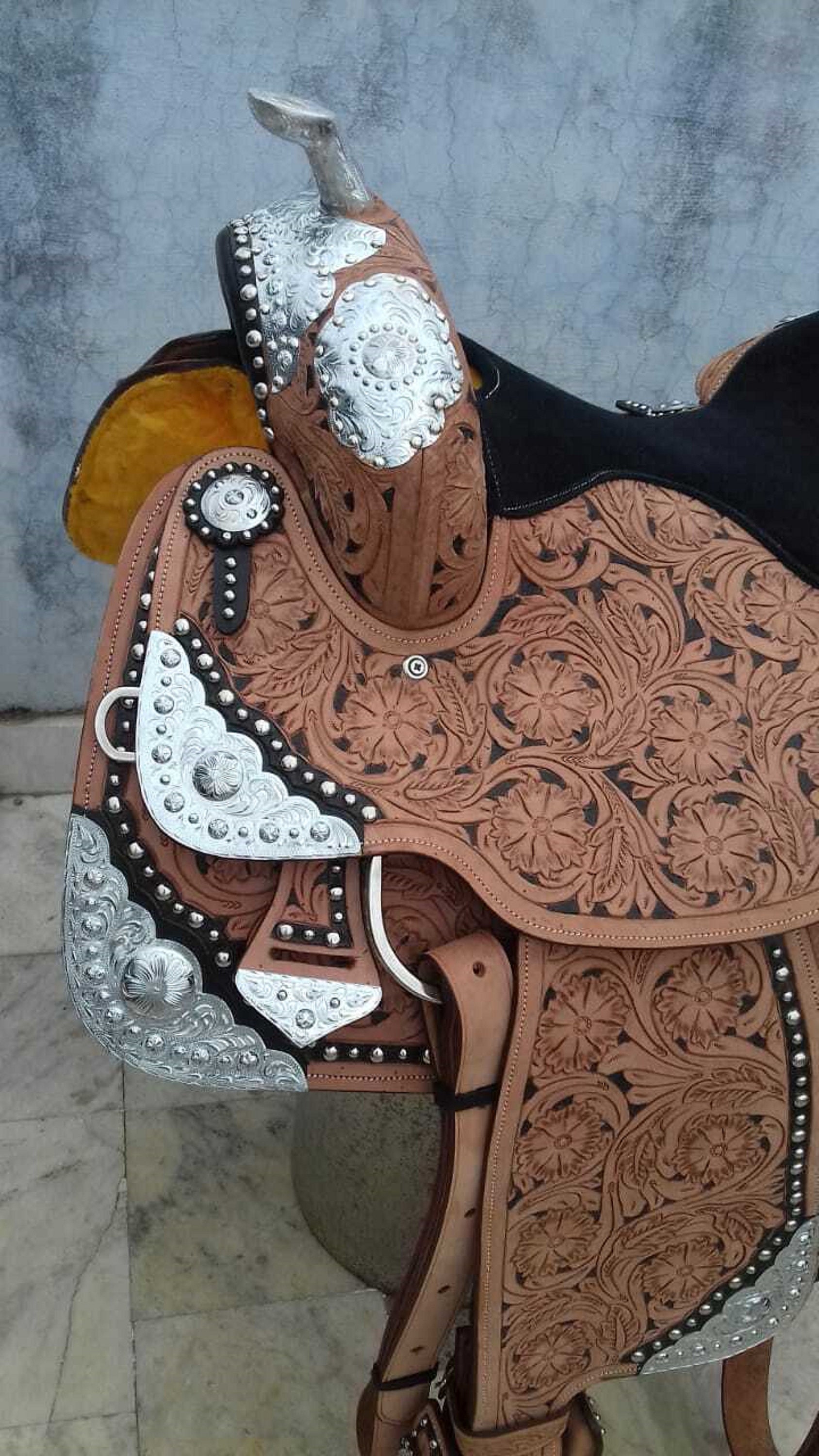 Antique Designed Handmade High Quality Western Show Carved - Etsy