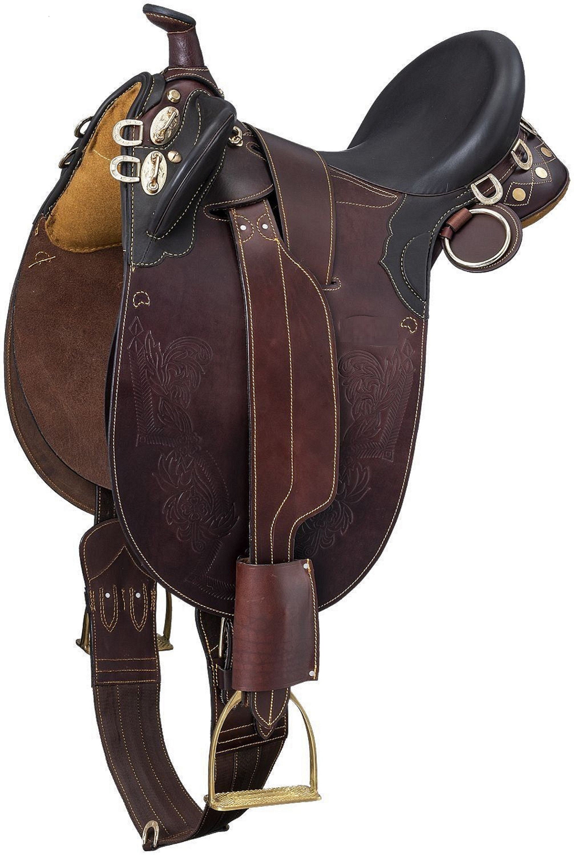 Aussie Style Collection Leather Stock Australian Collection W/ Horn ...