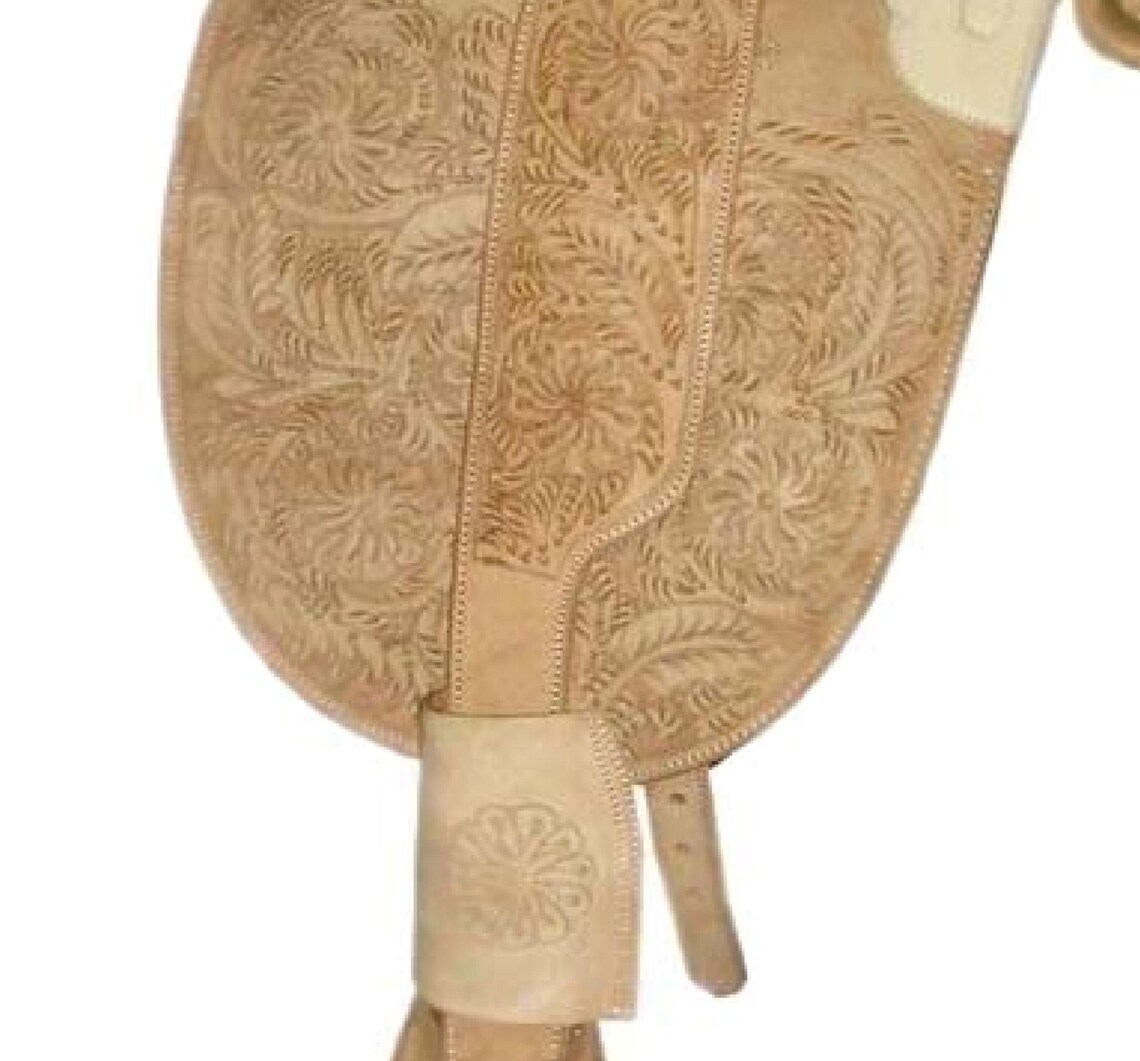 Hand Tooled Barcoo Leather Australian Horse Saddle With Plastic ...