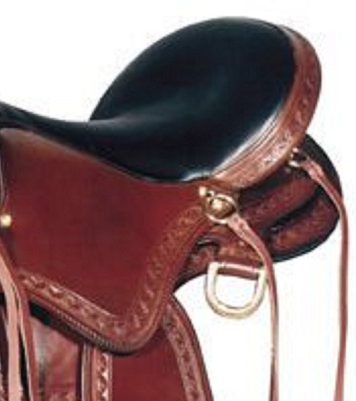 Endurance Leather Saddle Cutback Skirts and Bulkless English Rigging ...