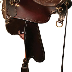 Western Endurance Leather Saddle Cutback Skirts English Rigging, Round ...