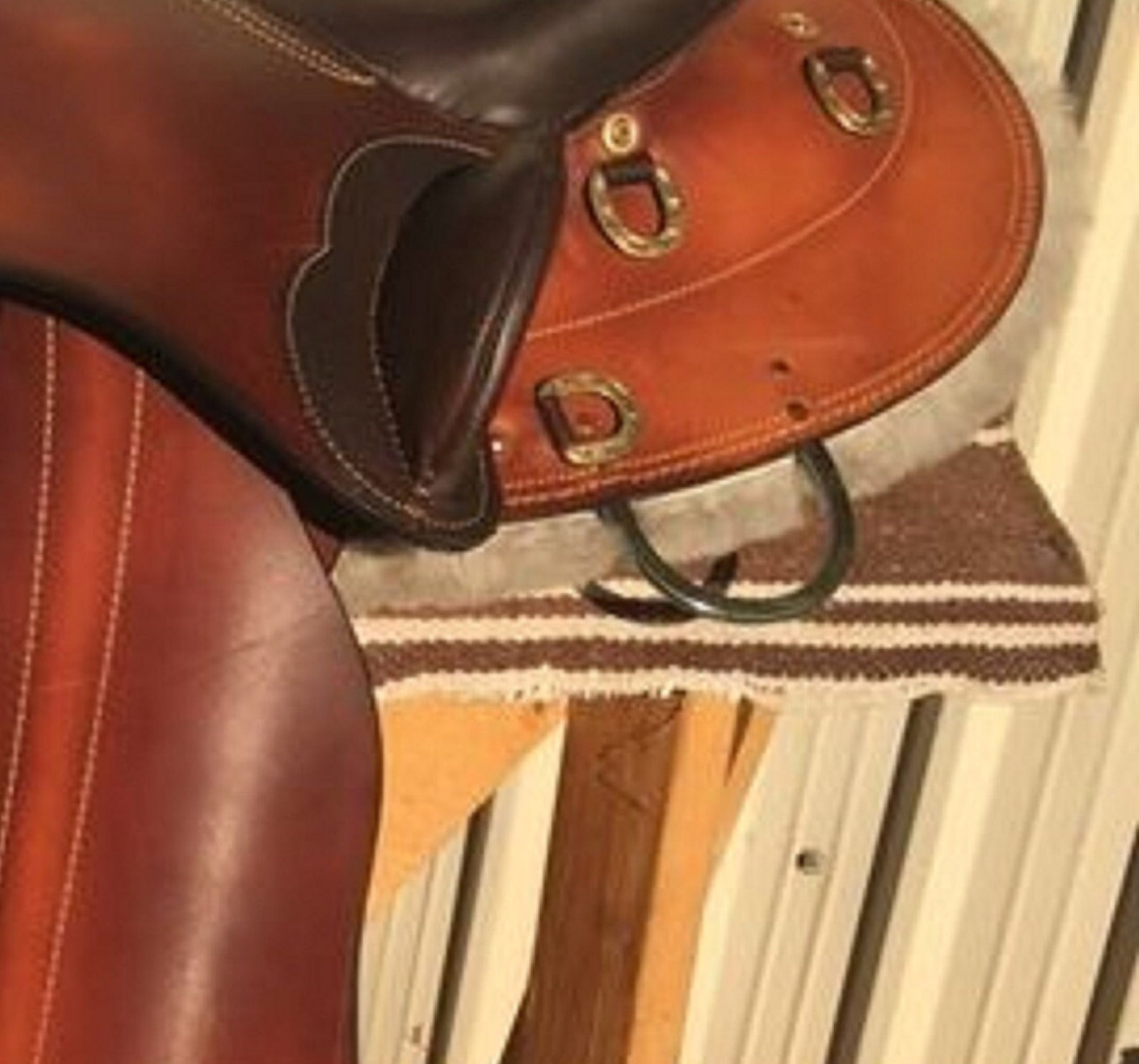 Leather Australian Stock Saddle: Half Breed Barco Style, 16 Inch - Etsy