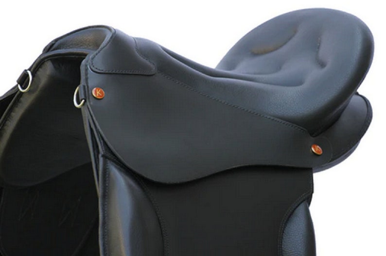 Endurance Quilted Padding Seat Leather Horse Saddle Combination English Rigging, Travel ...