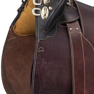 Aussie Style Collection Leather Stock Australian Collection W/ Horn ...