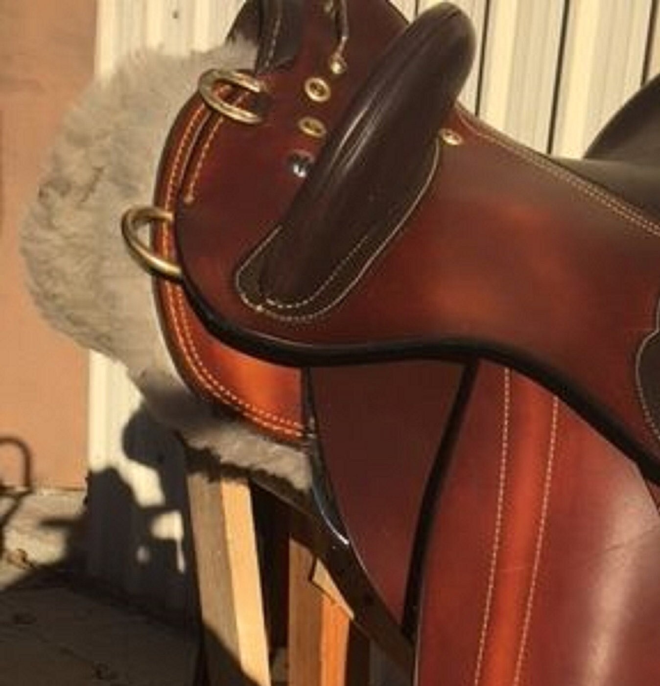 Australian Stock Saddle High Quality Leather Half Breed Barco Saddle ...