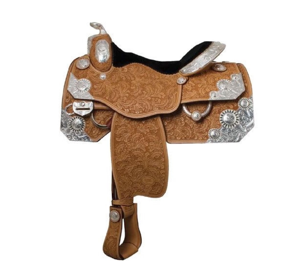 Western Heavy Duty Gorgeous Show Saddle Carved Handmade High Quality ...