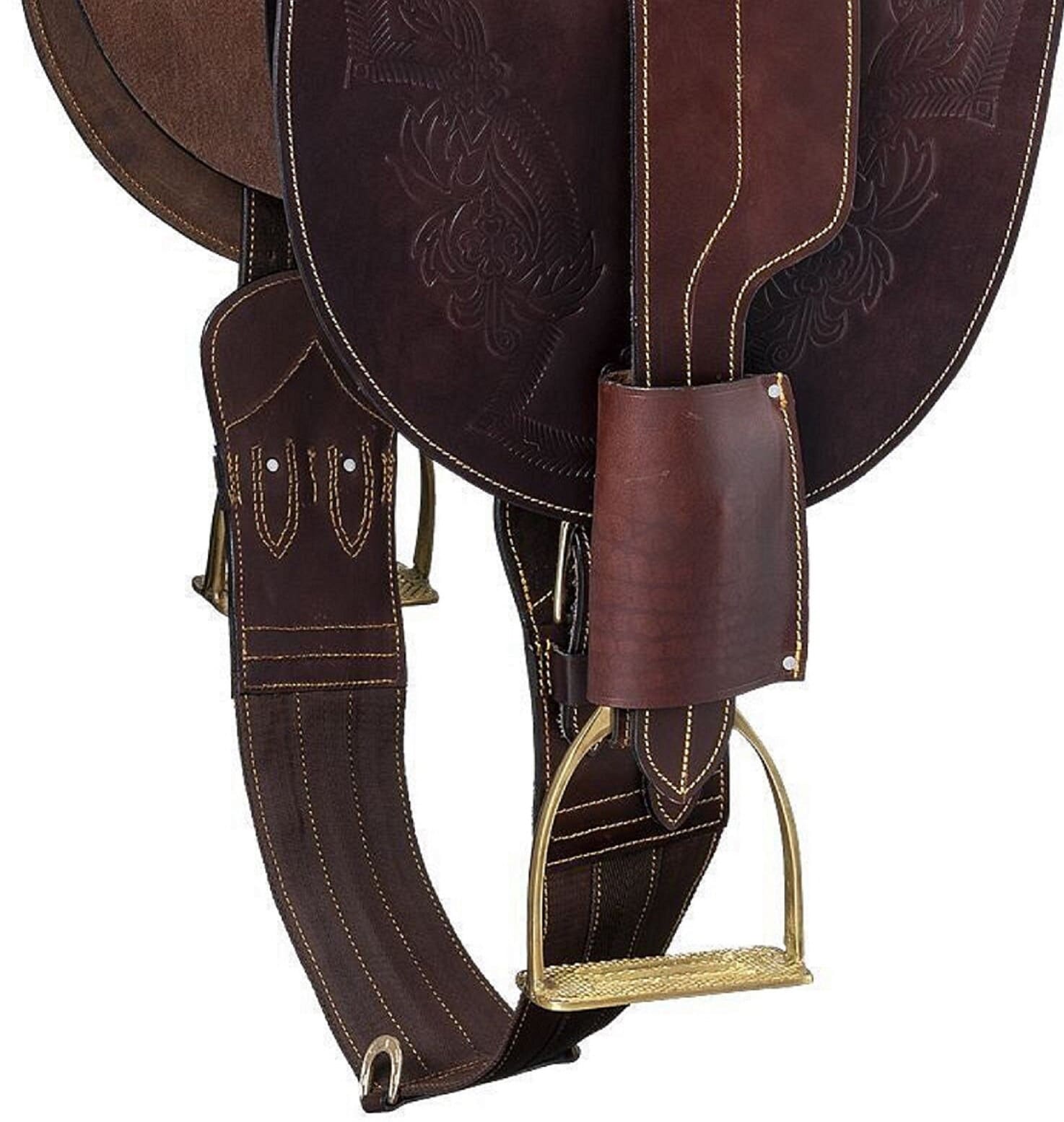 Aussie Style Collection Leather Stock Australian Collection W/ Horn ...