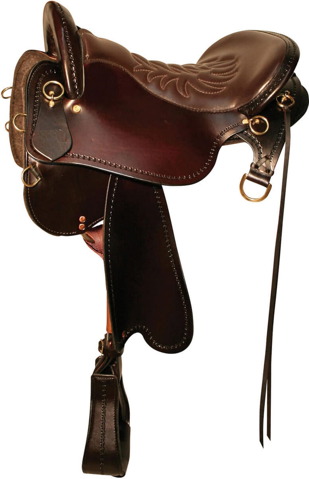 Western Endurance Leather Saddle Cutback Skirts English Rigging, Round ...