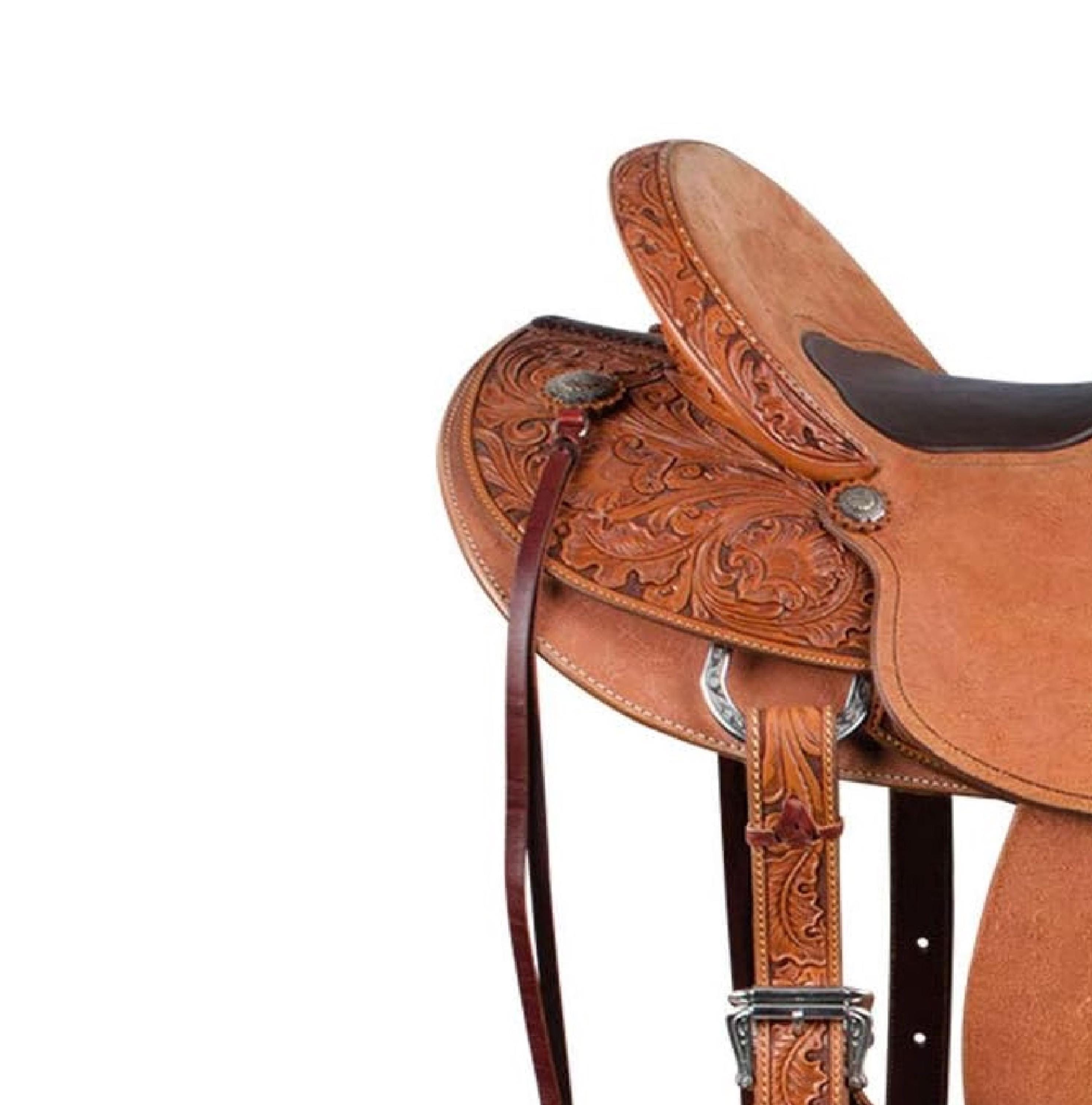 Western Leather Roping Horse Saddle Full Tack Set (14-18 Inch Seat) - Etsy
