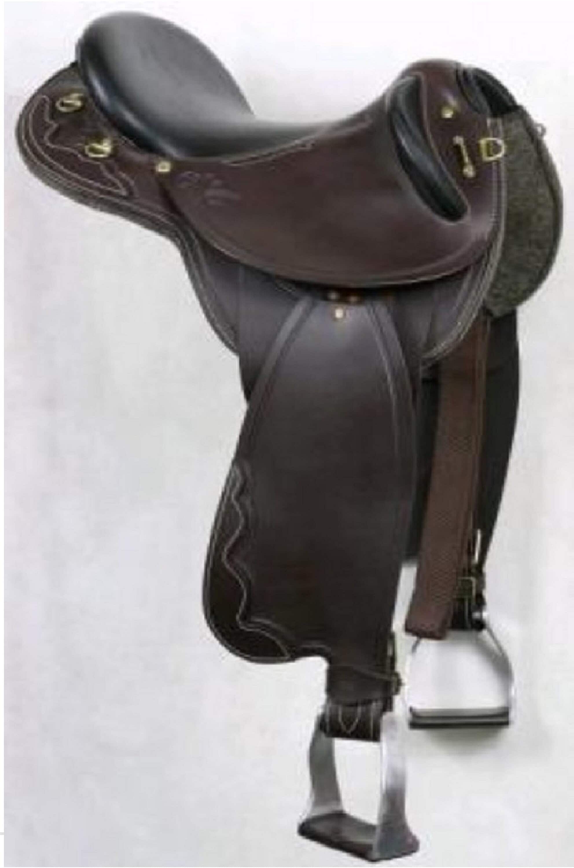 Leather Australian Stock Saddle: Polocrosse Aussie Style, 16-19 Inch - Etsy