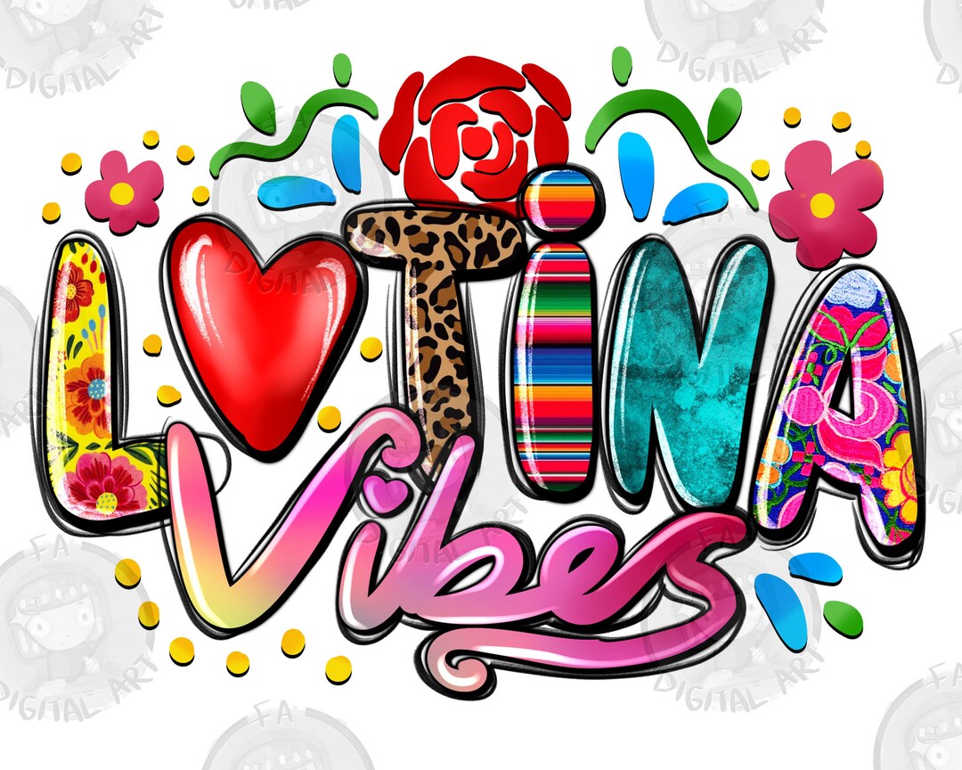 Latina Vibes Png Sublimation Design Download, Mexican Png, Cinco De ...