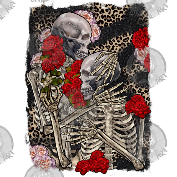 Skeletons Hugging Svg - Etsy