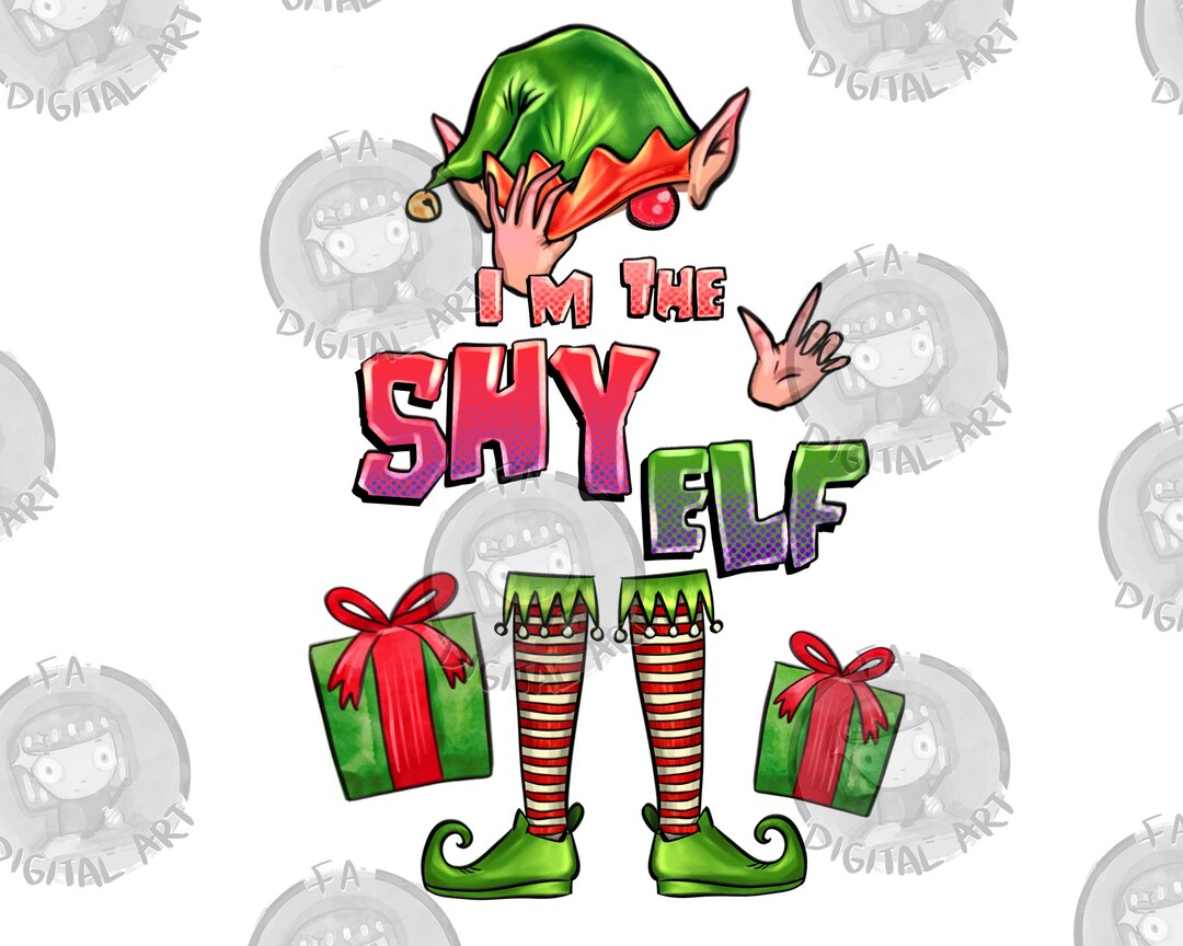 I'm the Shy Elf Png Sublimation Design Download, Christmas Png ...