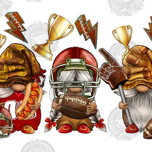 Football Gnomies Png Sublimation Design, Sports Gnomies Png, American ...