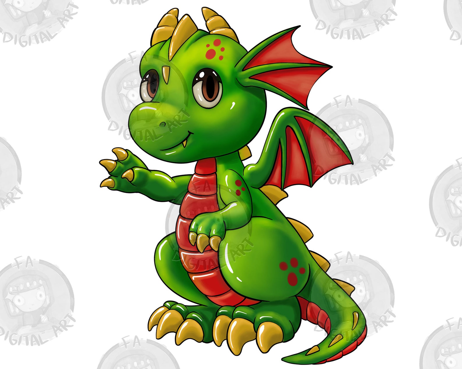 Cute Dragon Png Sublimation Design Hand Drawn Dragon Png - Etsy