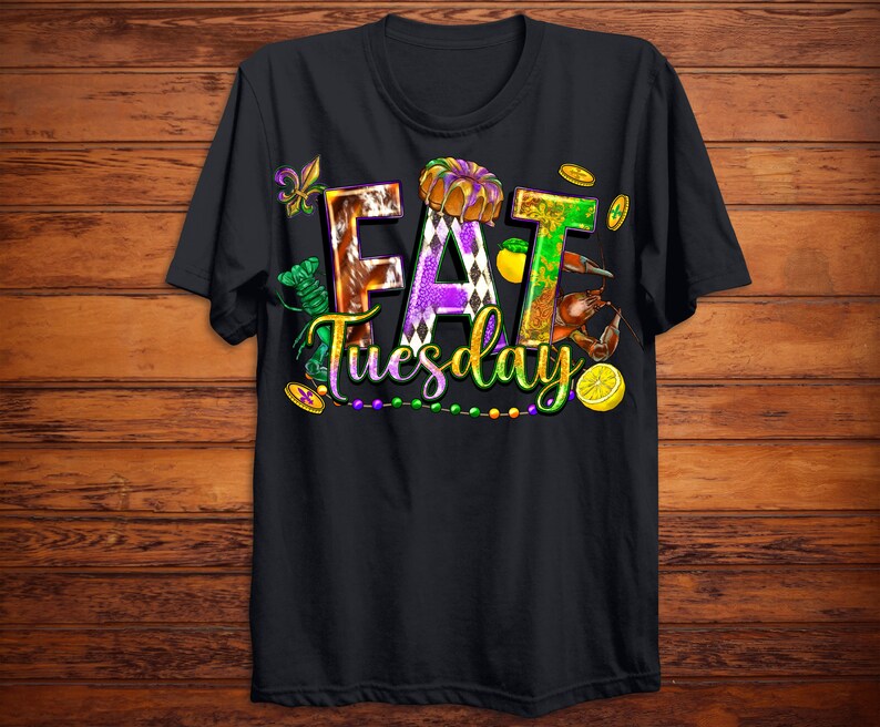 Fat Tuesday Png Sublimation Design Download Mardi Gras Png - Etsy