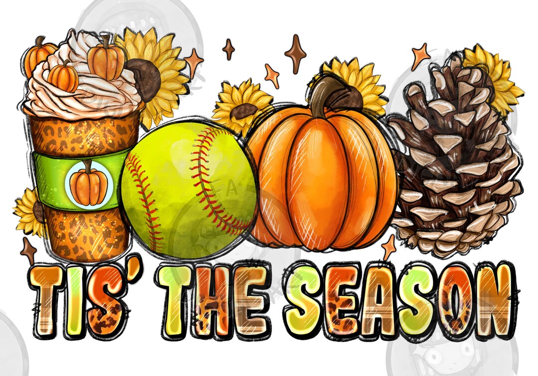Tis the Season Fall Softball Coffee Cups Png Sublimation Design,tis the ...