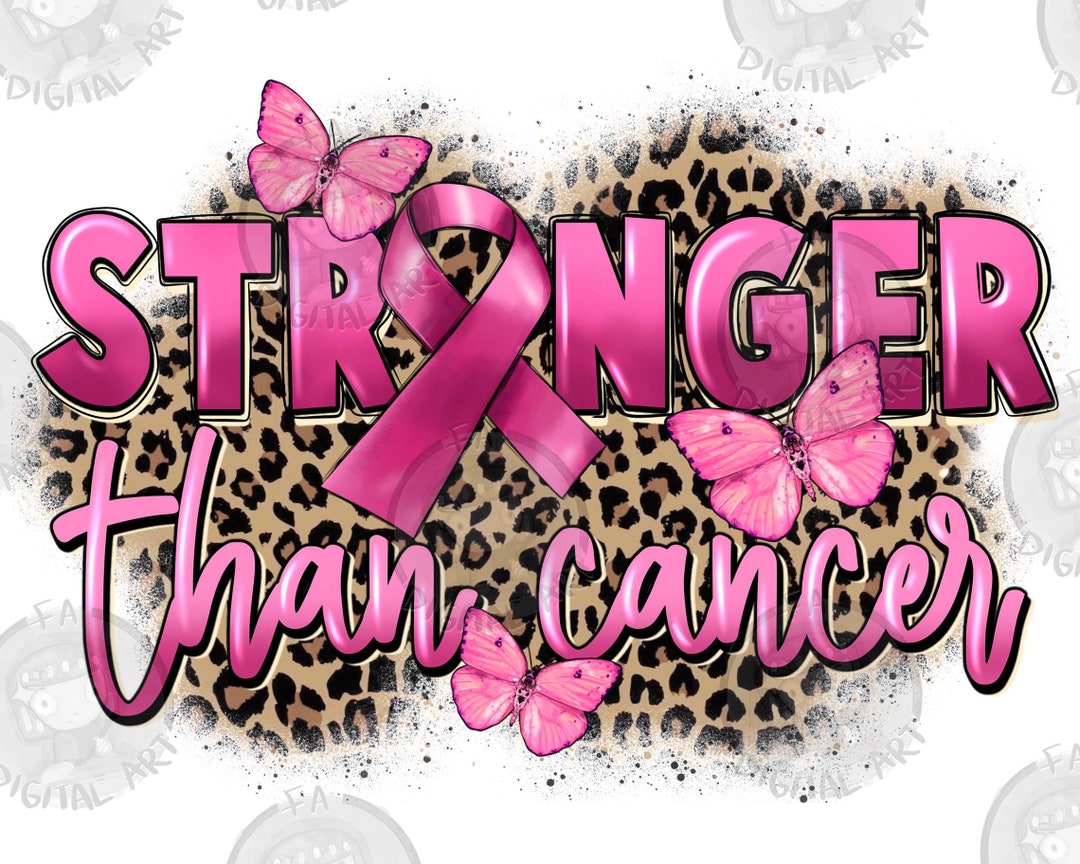 Stronger Than Cancer Png Sublimation Design Download, Breast Cancer Png ...