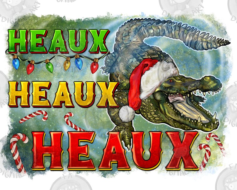 Cajun Christmas Heaux Heaux Heaux Png Sublimation Design - Etsy