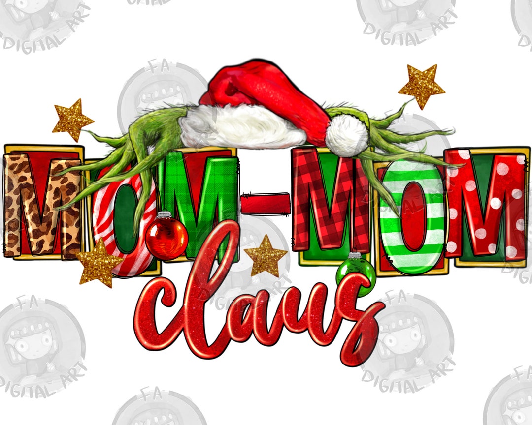Christmas Mom-mom Claus Png Sublimation Design Download, Christmas Png ...