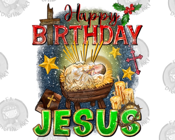 Happy Birthday Jesus Logo