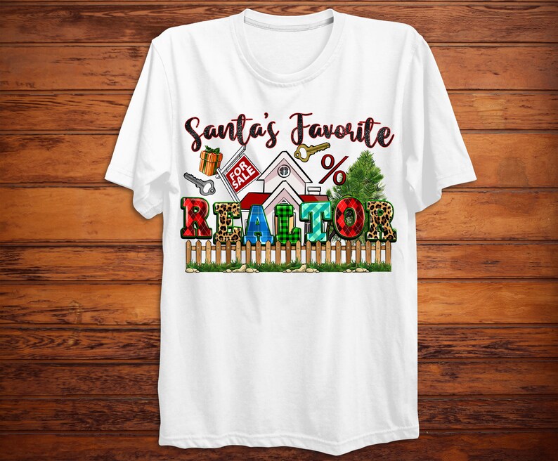 Santa's Favorite Realtor Png Sublimation Design Download - Etsy