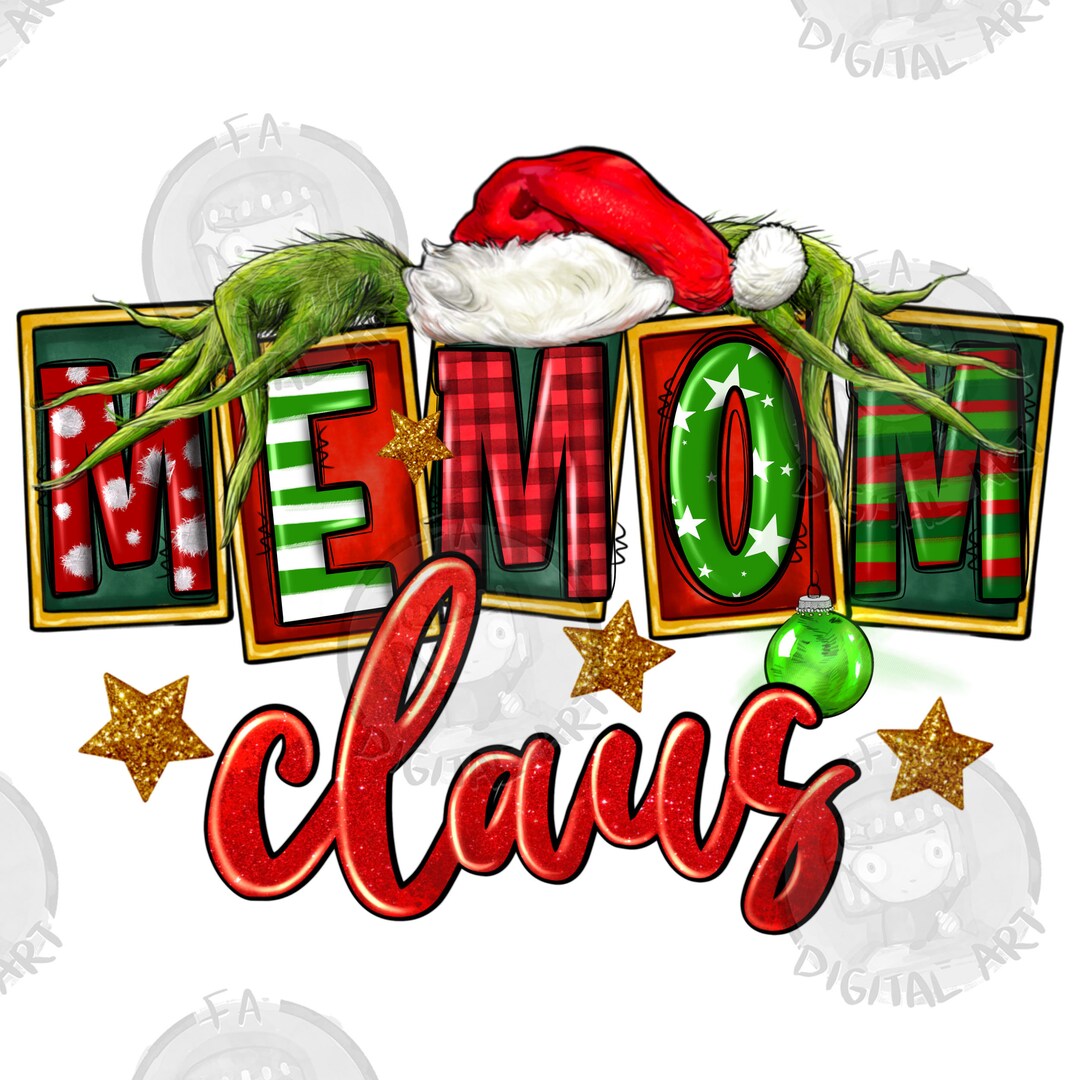 Christmas Memom Claus Png Sublimation Design Download, Christmas Png ...