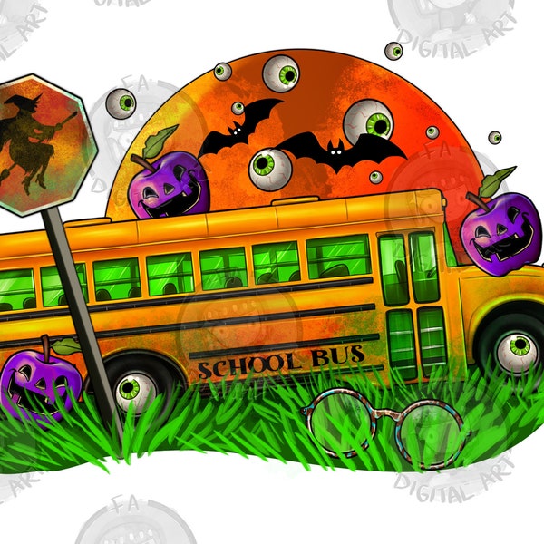 Halloween Bus Decor - Etsy