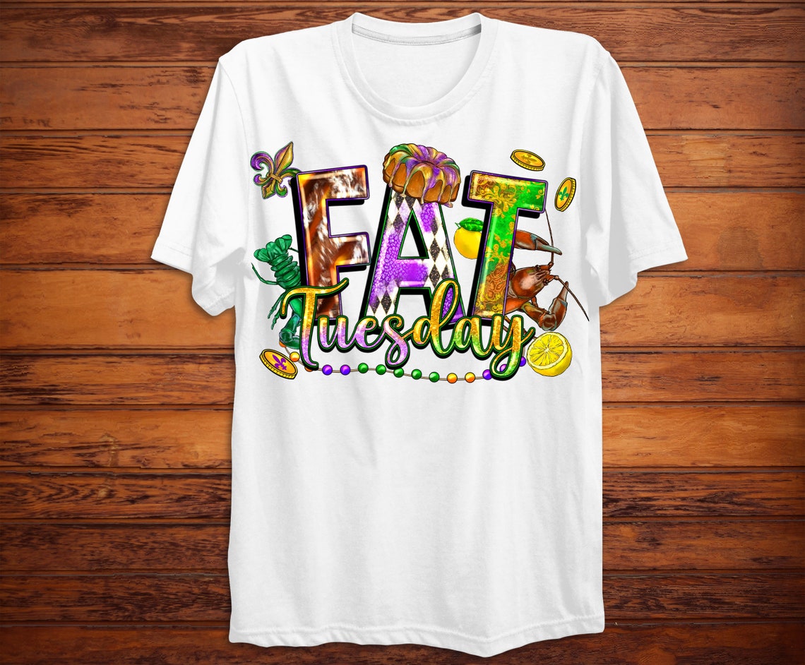 Fat Tuesday Png Sublimation Design Download Mardi Gras Png - Etsy