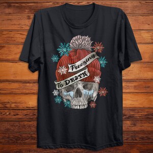 Freezing to Death Skull Png Sublimation Design Winter Skull - Etsy