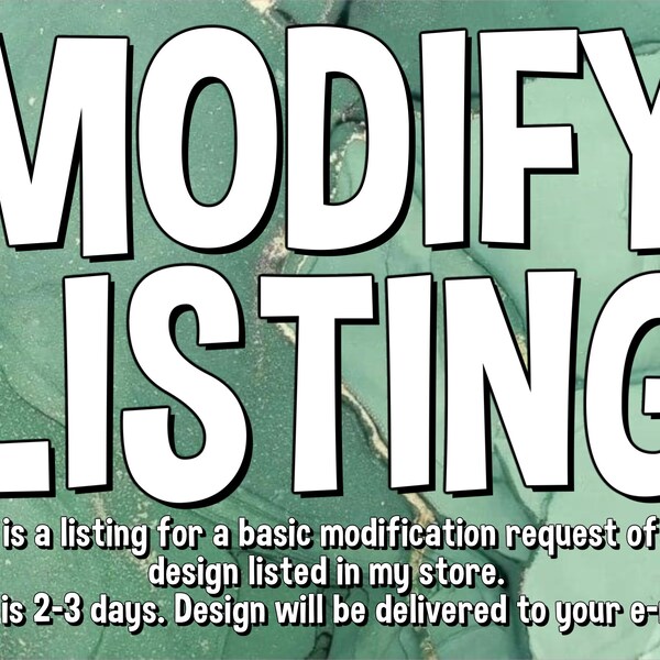 Modify - Etsy