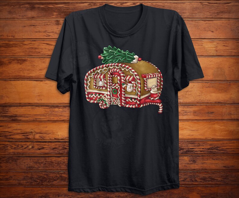 Caravan Gingerbread Png Sublimation Design Merry Christmas - Etsy